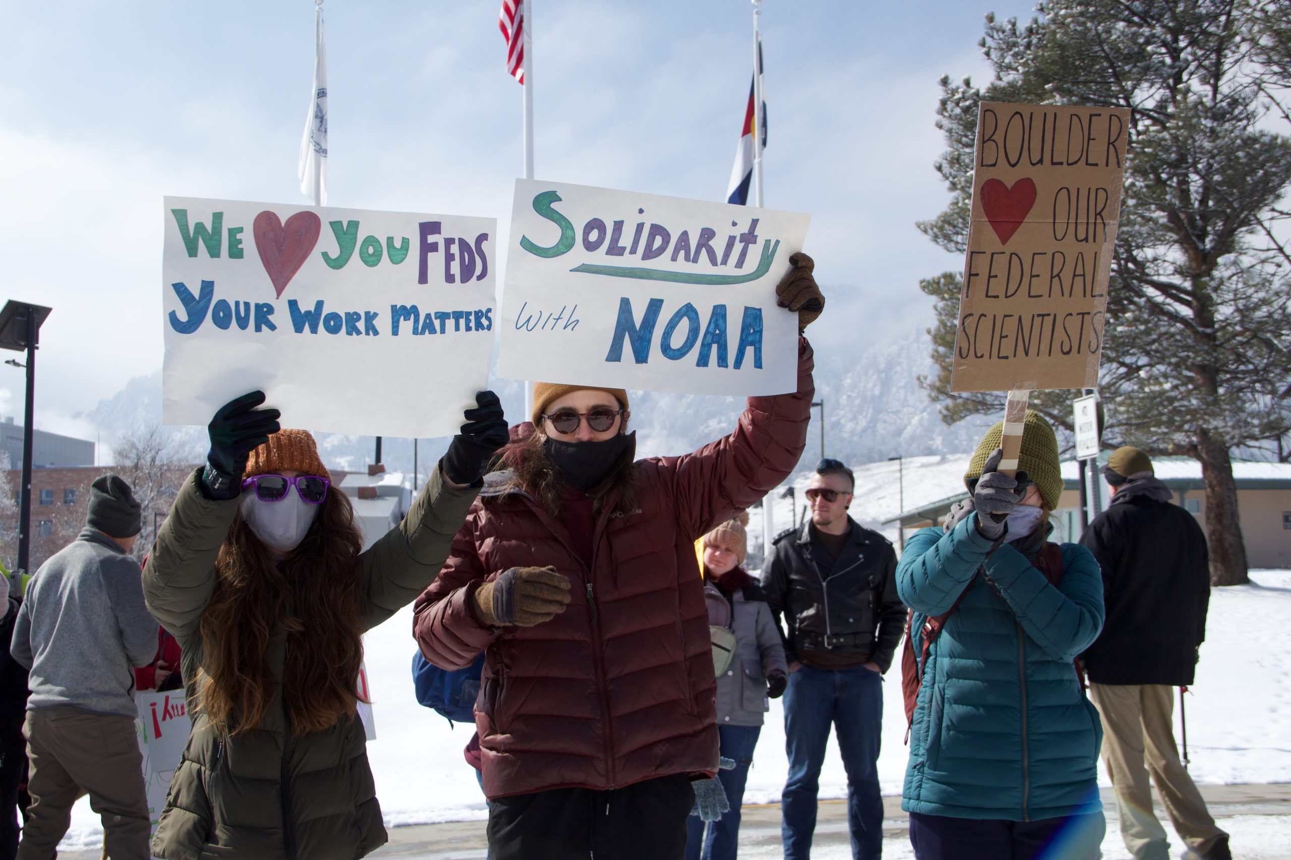 Boulder joins nationwide protests against sweeping federal job cuts