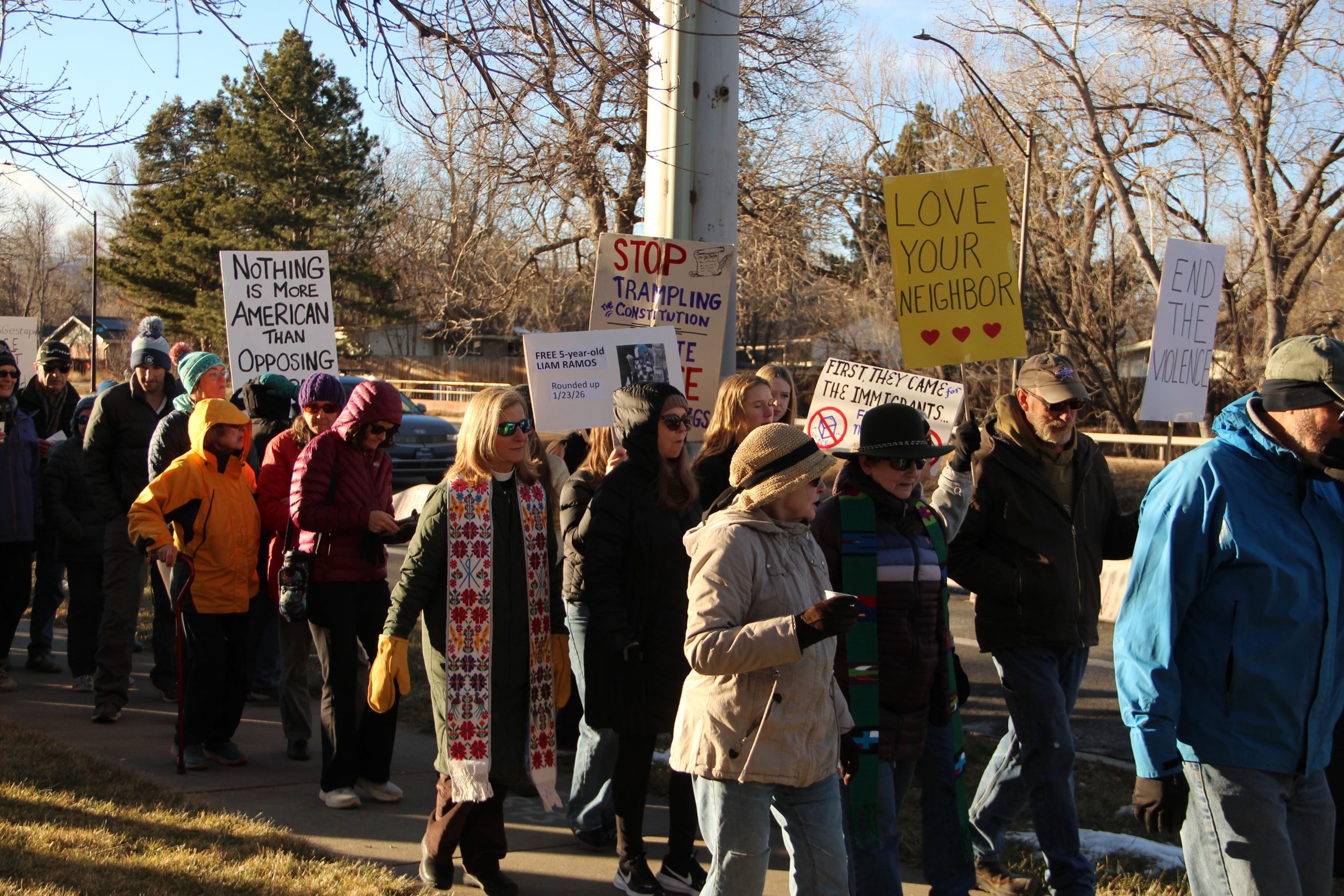 Boulder faith leaders join national protests against ICE violence